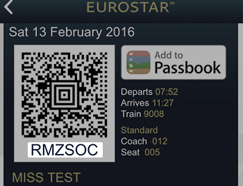Eurostar - Online Compensation